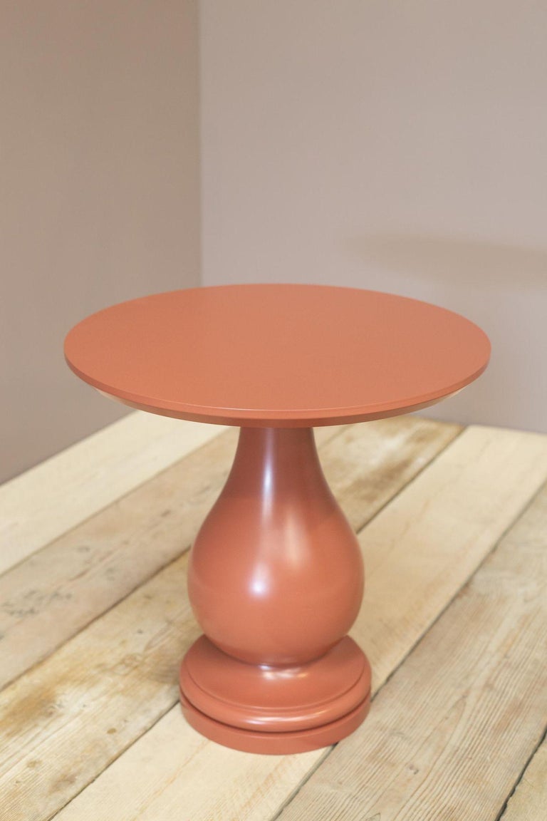 Loch Turned Wood and Lacquered Side Table, Highland For Sale at 1stDibs