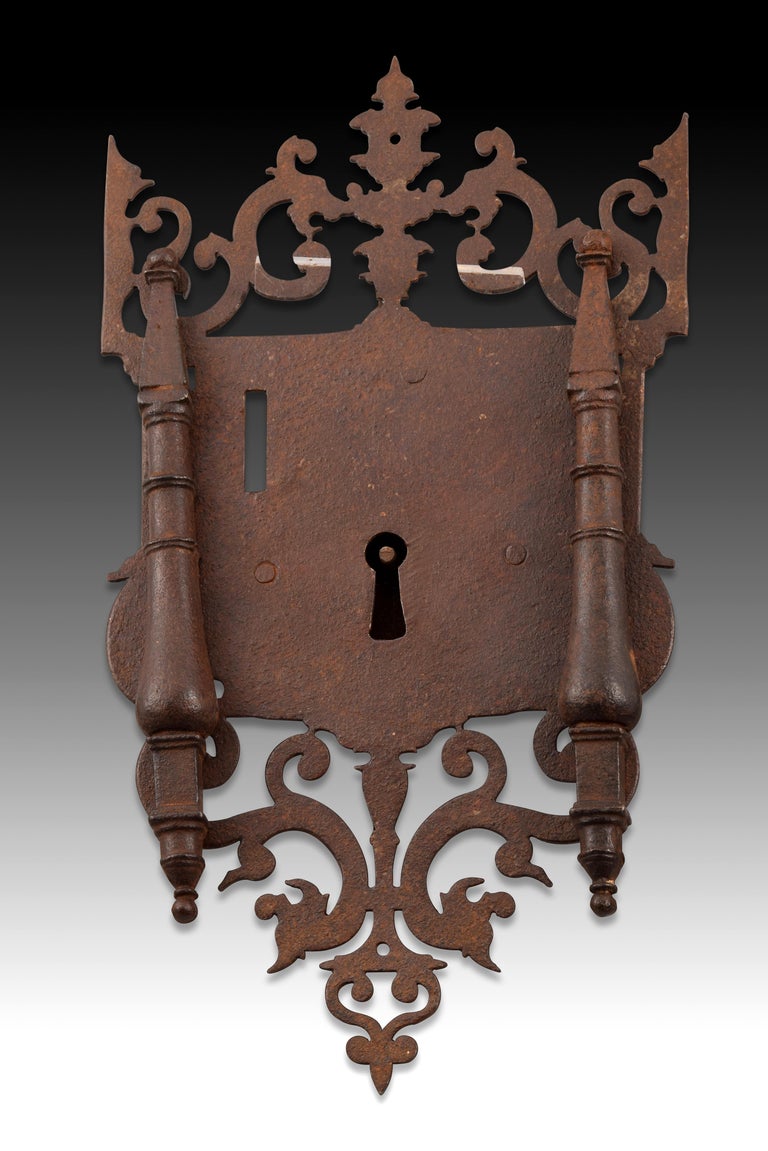 Lock for Desk or Cabinet, Iron, Spain, 20th Century For Sale at 1stDibs