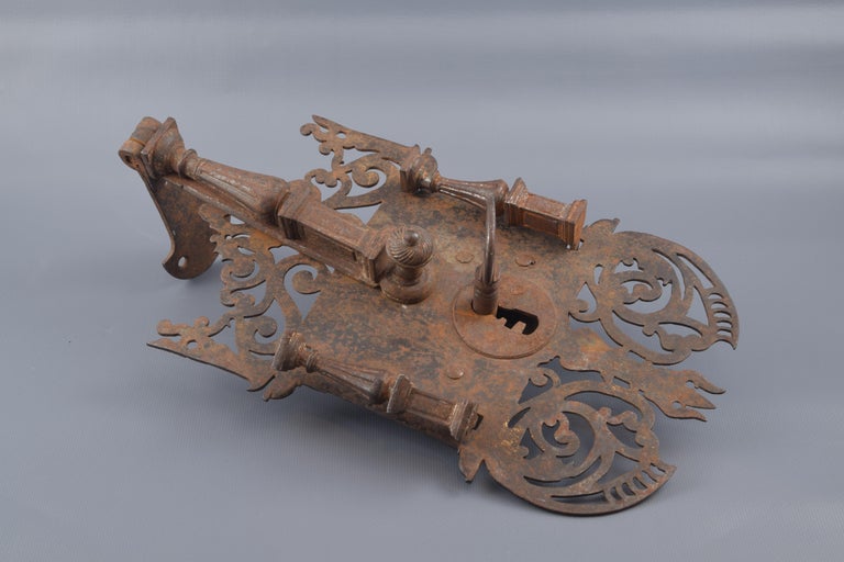Lock 'for Spanish Desk, Bargueño', Wrought Iron, Spain, 17th Century at ...