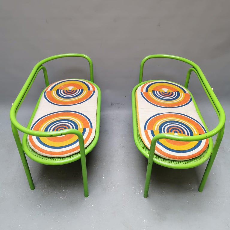 Locus Solus, Gae Aulenti, Set of 2 Poufs For Sale at 1stDibs