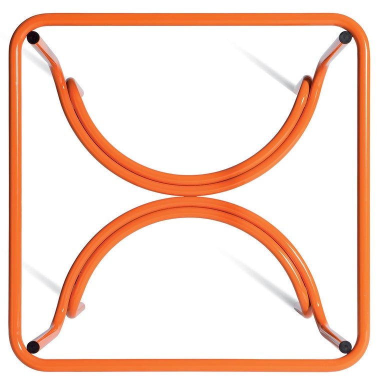 Locus Solus Orange Dining Table by Gae Aulenti For Sale at 1stDibs