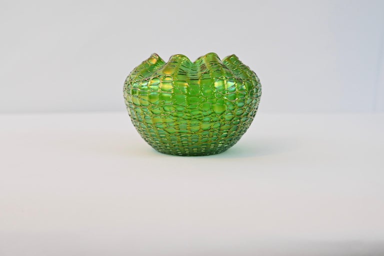 Loetz Art Nouveau Jugendstil Art Glass Bowl For Sale at 1stDibs