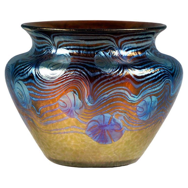 Loetz Art Nouveau Vase, 'Argus', Phenomenon Gre 2/351, Austria-Hungary ...