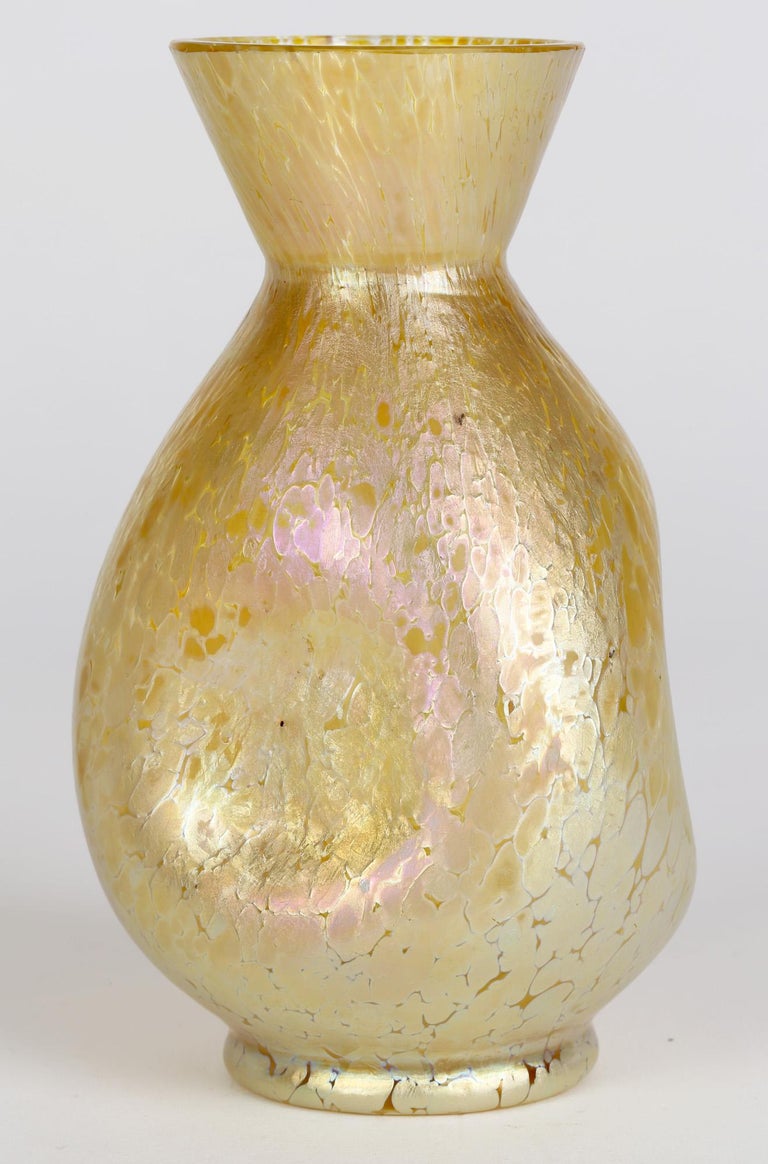Loetz Candia Papillon Art Nouveau Iridescent Glass Vase at 1stDibs ...