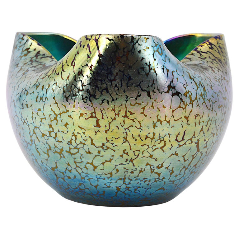 Loetz, Cobalt Papillon Vase, circa 1900 at 1stDibs