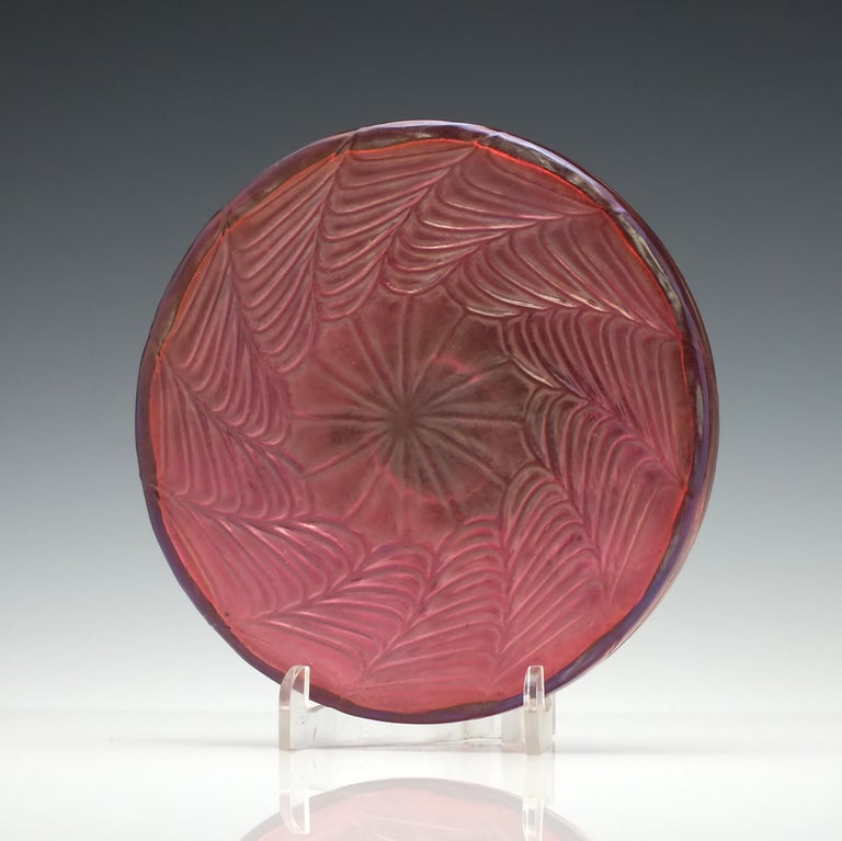 Loetz Iridescent Glass Inkwell, circa 1910 at 1stDibs