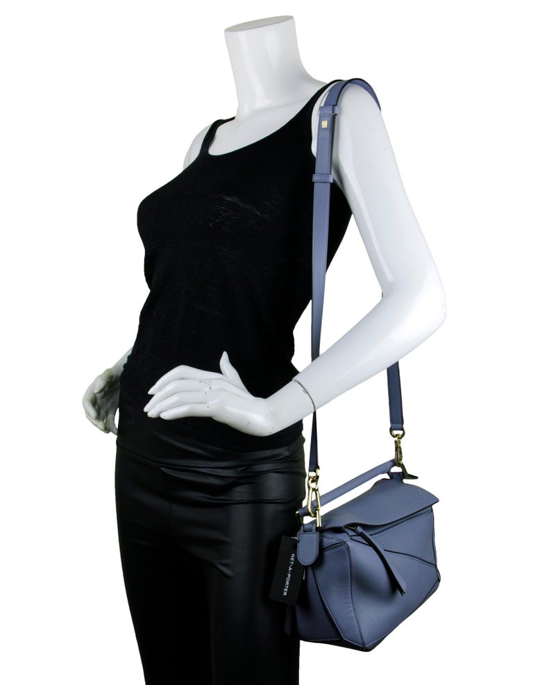 Loewe Atlantic Blue Leather Small Puzzle Bag NWT rt. $2,600 For Sale at ...