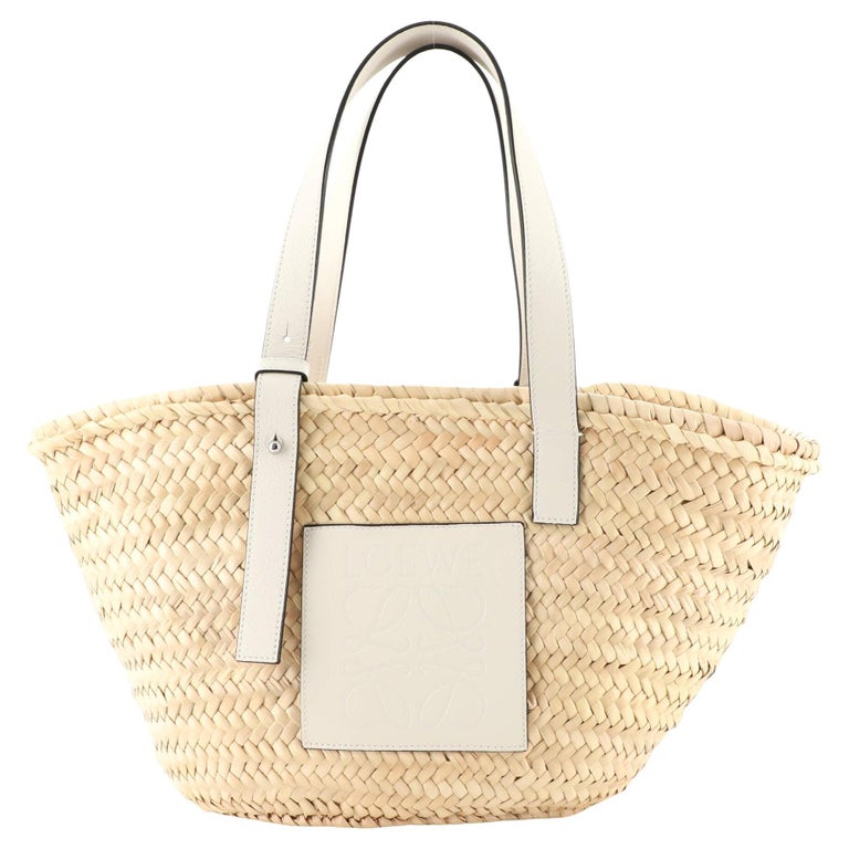 Loewe Basket Tote Raffia Medium at 1stDibs