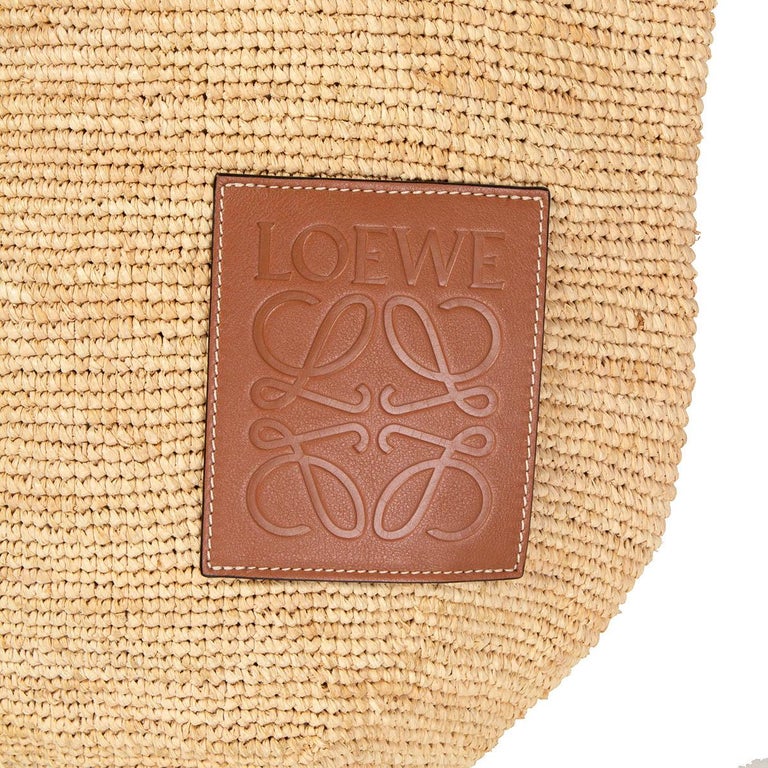 LOEWE beige raffia PAULA'S IBIZA SLIT Tote Shoulder Bag at 1stDibs