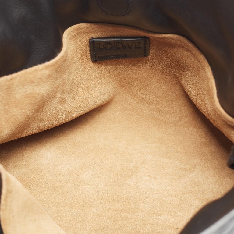 Loewe Black Leather Flamenco Shoulder Bag For Sale at 1stDibs