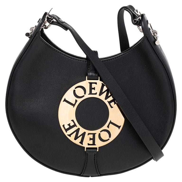 Loewe Black Leather Small Joyce Shoulder Bag For Sale at 1stDibs