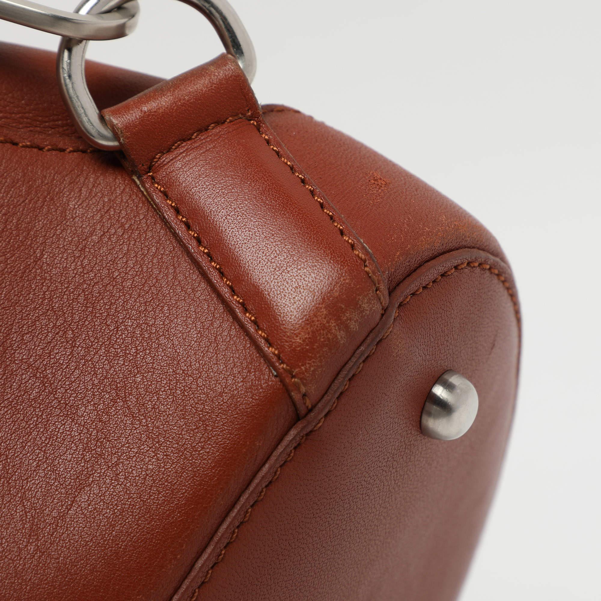Loewe Brown Leather Anton Sling Backpack For Sale at 1stDibs
