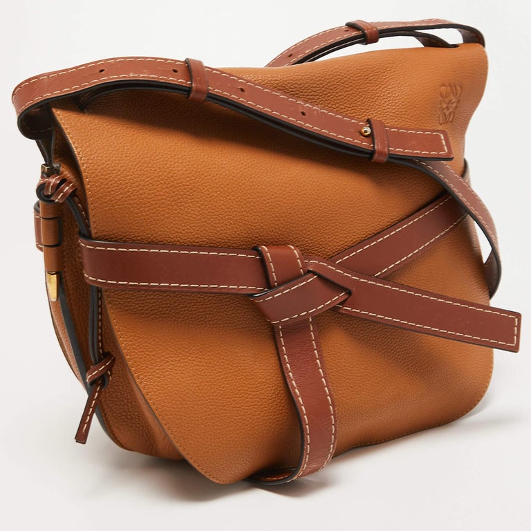 Loewe Brown Leather Large Gate Shoulder Bag For Sale at 1stDibs