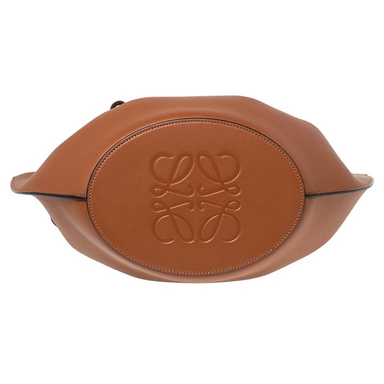Loewe Brown Leather Shell Tote at 1stDibs