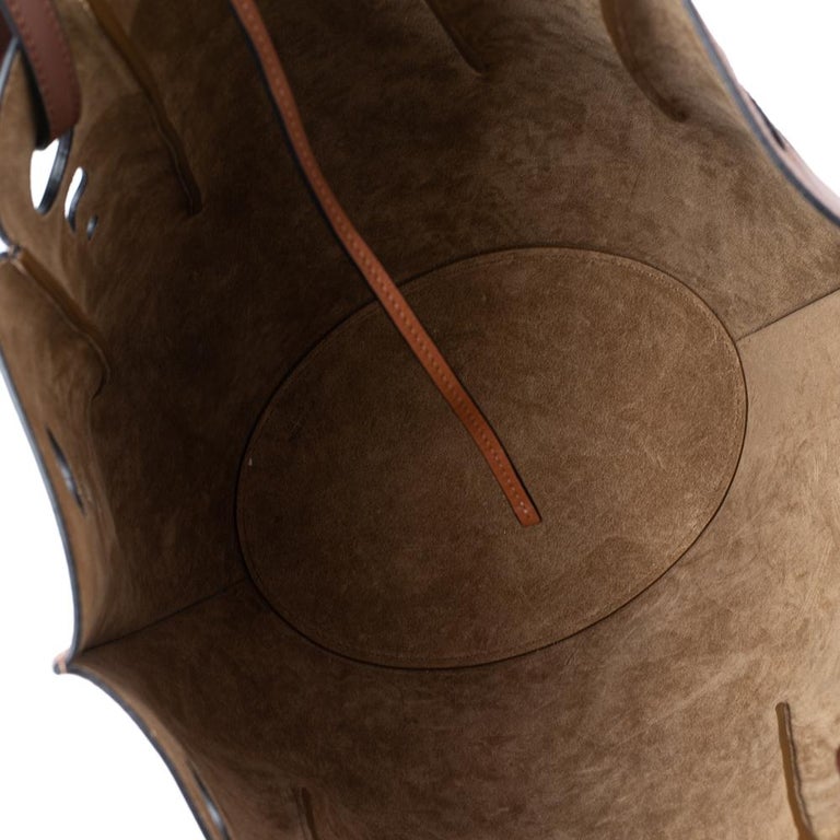 Loewe Brown Leather Shell Tote at 1stDibs