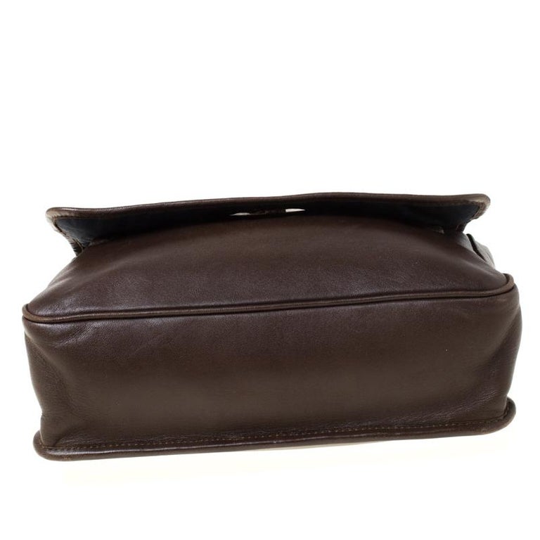 Loewe Brown Leather Shoulder Bag at 1stDibs
