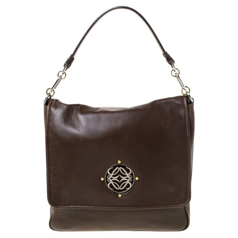 Loewe Brown Leather Shoulder Bag at 1stDibs