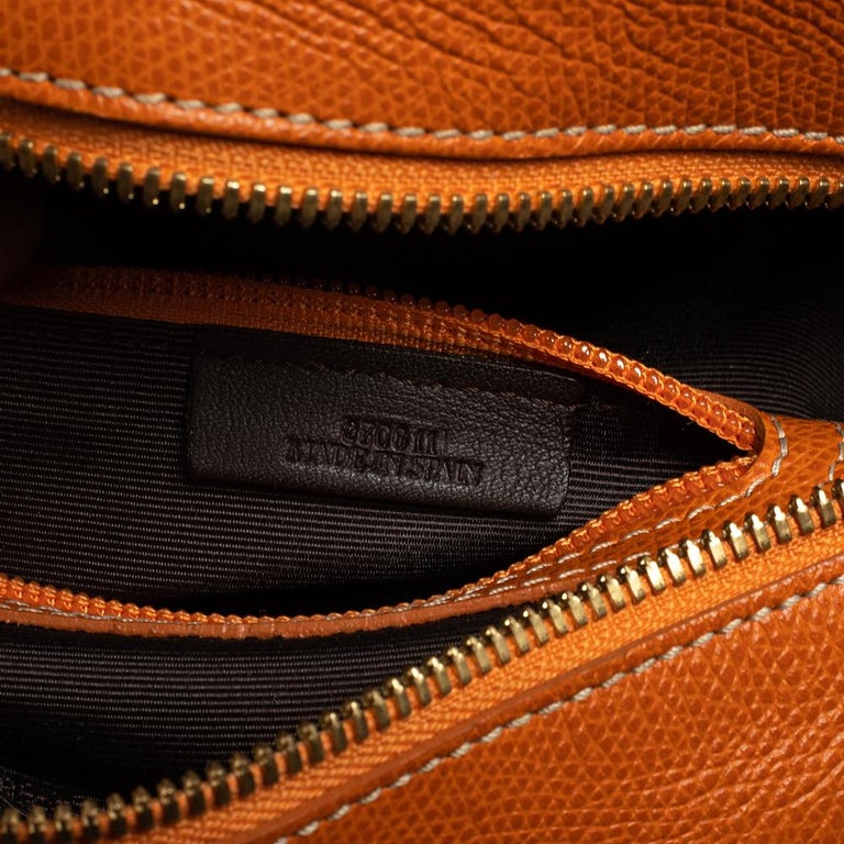 Loewe Burnt Orange Leather Bowling Bag at 1stDibs