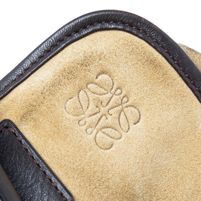 Loewe Cream/Dark Brown Suede and Leather Amazona 28 Bag at 1stDibs