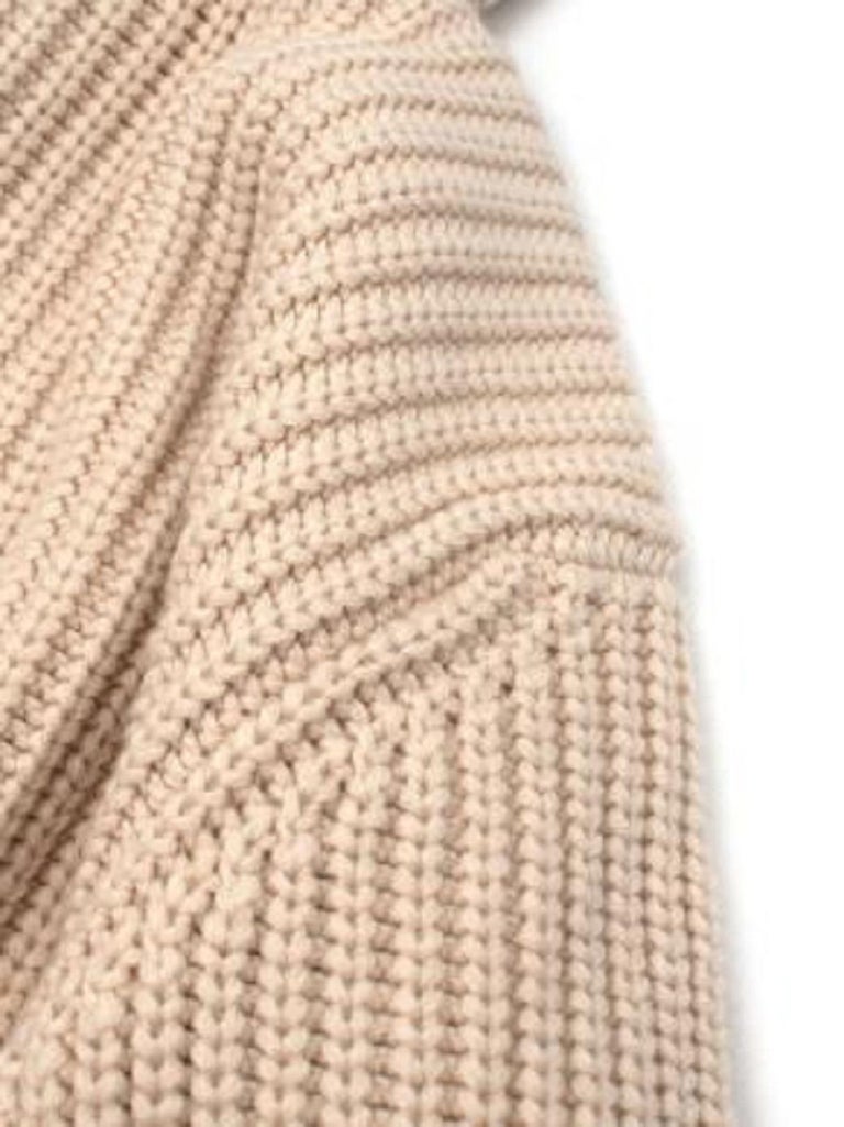 Loewe Creme Pearl Embellished Collar Knit Sweater For Sale at 1stDibs