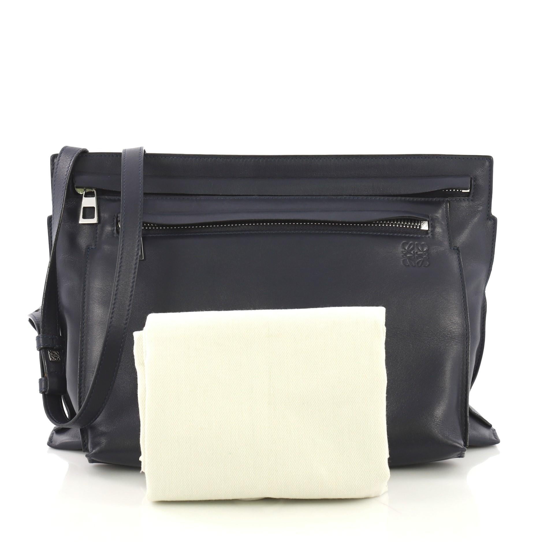 Loewe Double Pouch Crossbody Bag Leather Large at 1stDibs | loewe ...