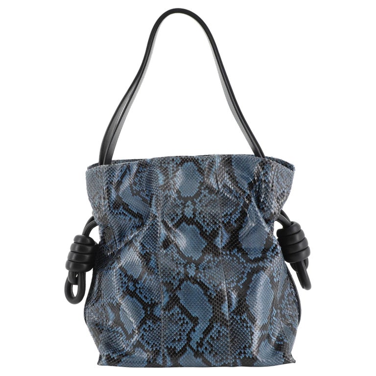 Loewe Flamenco Knot Bag Python Small at 1stDibs