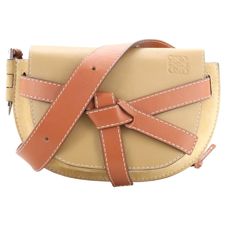 Loewe Gate Belt Bag Leather with Suede Large For Sale at 1stDibs