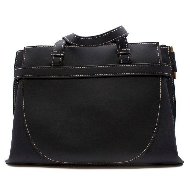 Loewe Gate Midnight Blue Leather Tote Bag / ONESIZE at 1stDibs