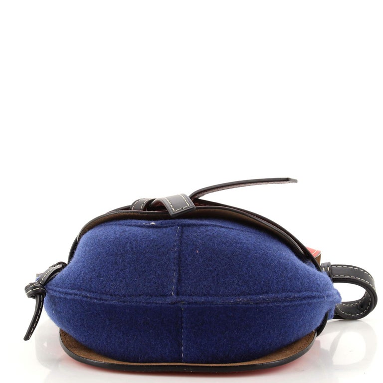 Loewe Gate Shoulder Bag Leather and Felt Small For Sale at 1stDibs