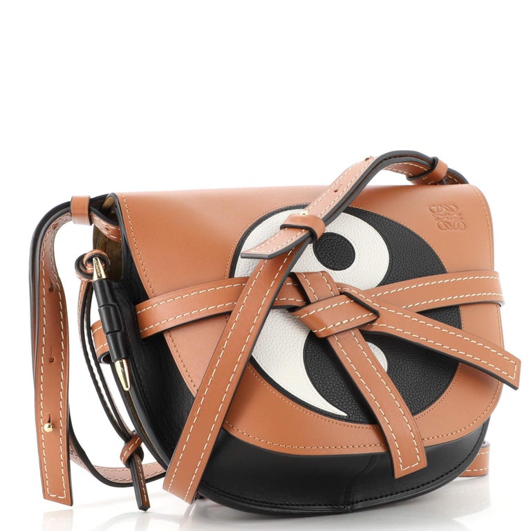 Loewe Gate Shoulder Bag Leather with Applique Small For Sale at 1stDibs