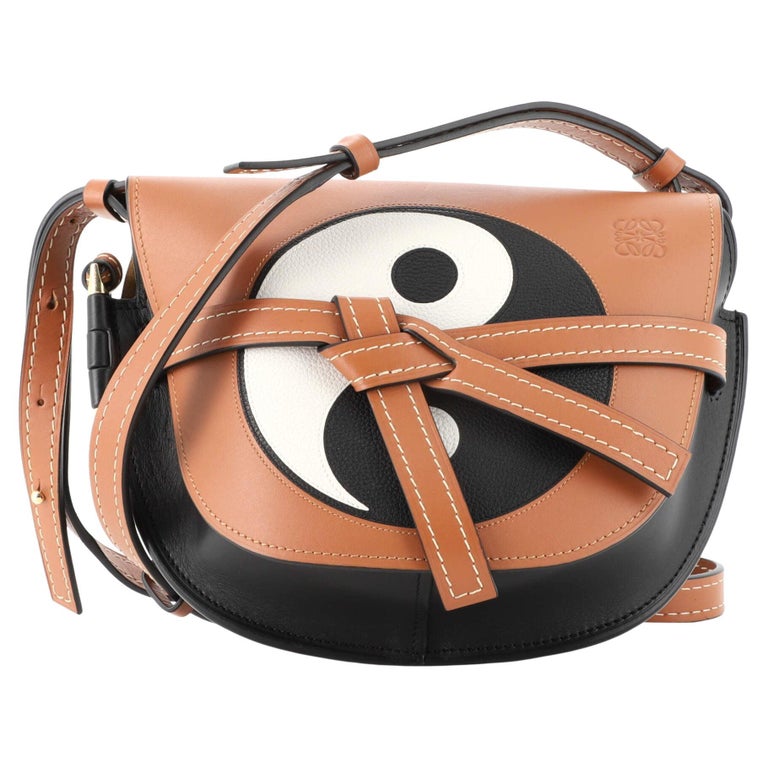 Loewe Gate Shoulder Bag Leather with Applique Small For Sale at 1stDibs
