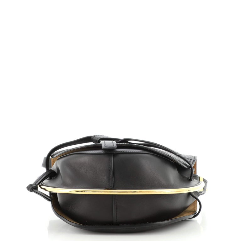 Loewe Gate Shoulder Bag Lizard and Leather Small For Sale at 1stDibs
