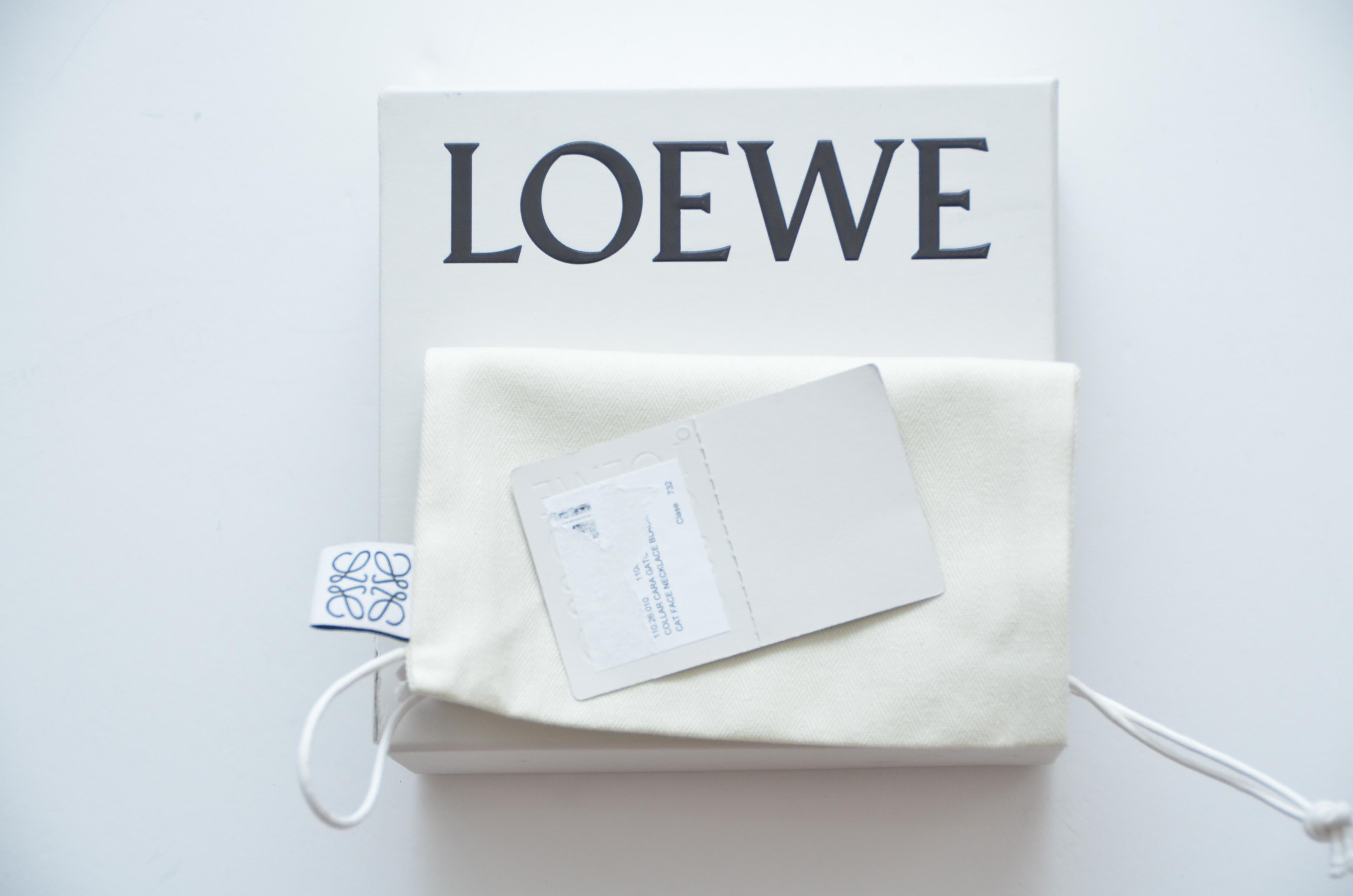 LOEWE Hand Painted Leather Large Cat Necklace Mint at 1stDibs | loewe ...