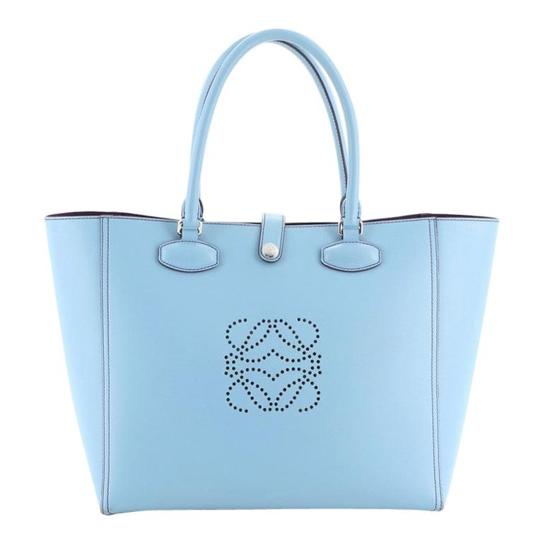 Loewe Leo Shopper Tote Perforated Leather Medium at 1stDibs
