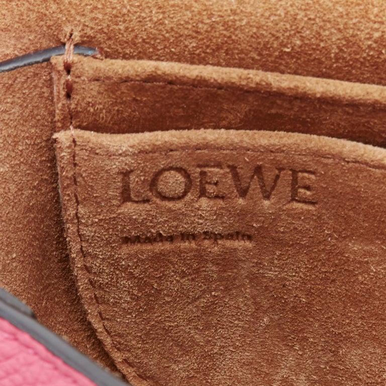 LOEWE Mini Gate light pink knot strap half moon crossbody bag For Sale ...