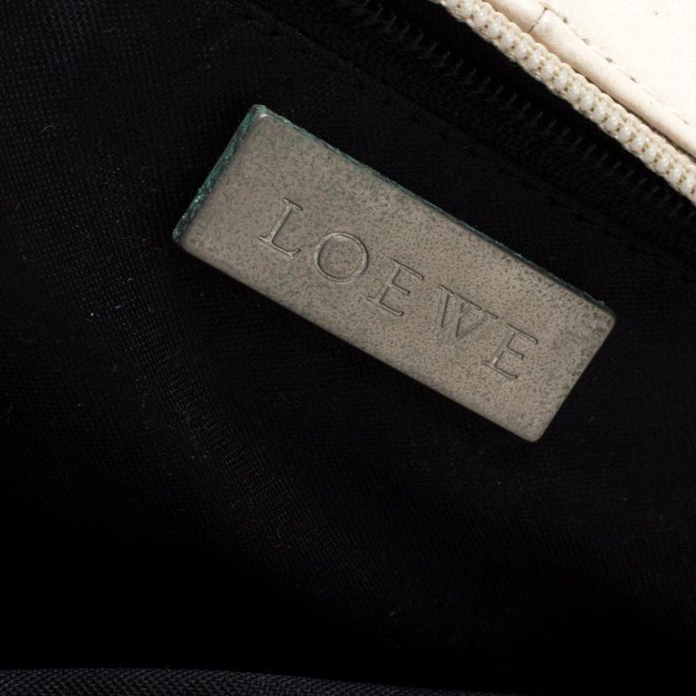 Loewe Off White Leather Logo Shoulder Bag at 1stDibs