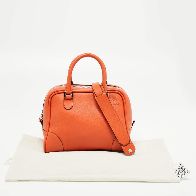 Loewe Orange Leather Amazona 23 Bag For Sale at 1stDibs
