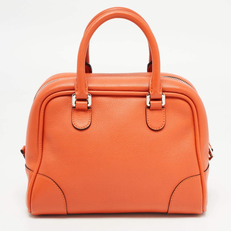Loewe Orange Leather Amazona 23 Bag For Sale at 1stDibs