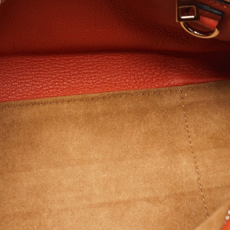 Loewe Orange Leather Amazona 23 Bag For Sale at 1stDibs