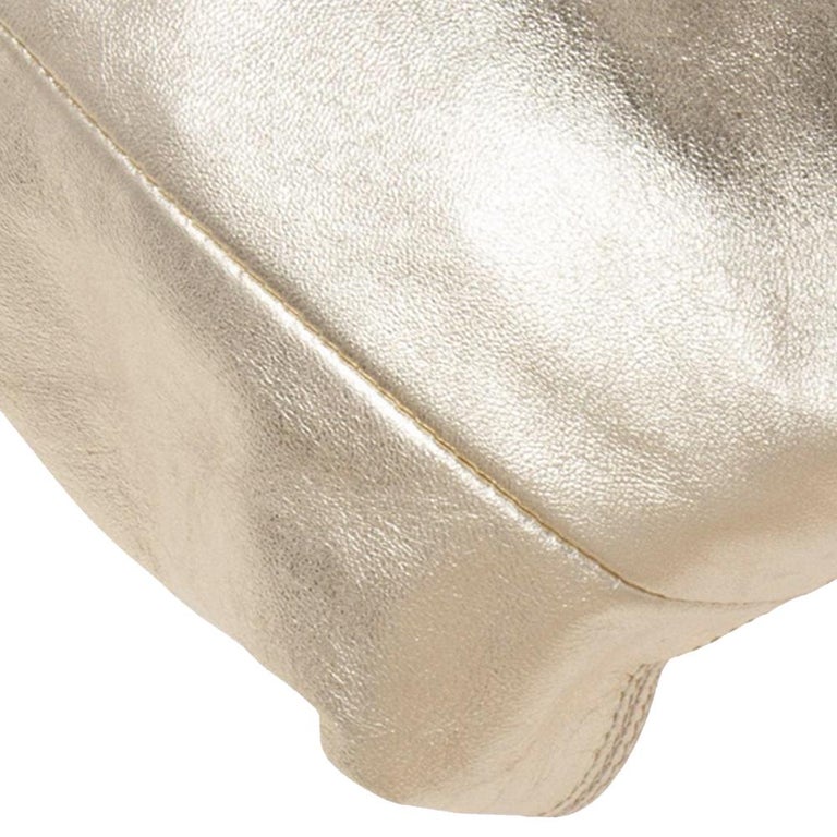 Loewe Pale Gold Leather Aire Crossbody Bag at 1stDibs