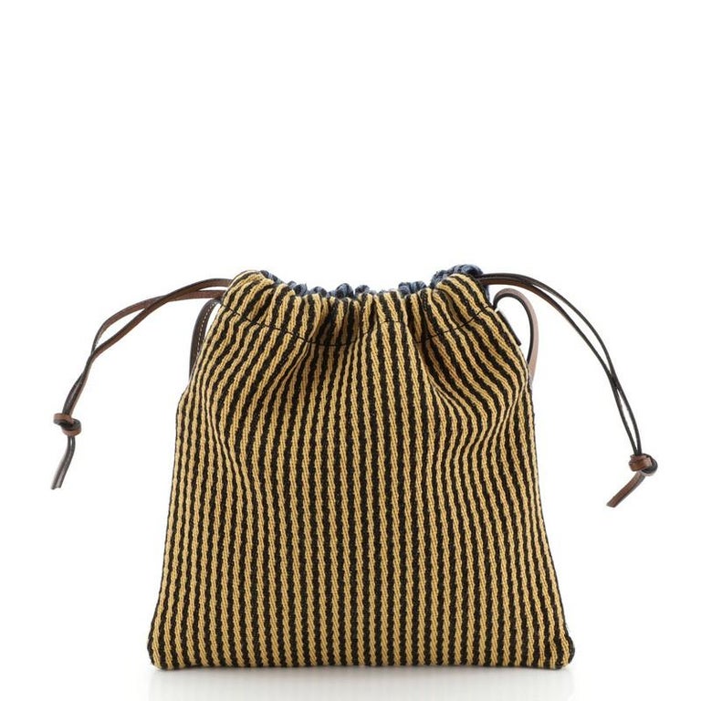 Loewe Paula's Ibiza Drawstring Pouch Striped Canvas at 1stDibs | loewe ...