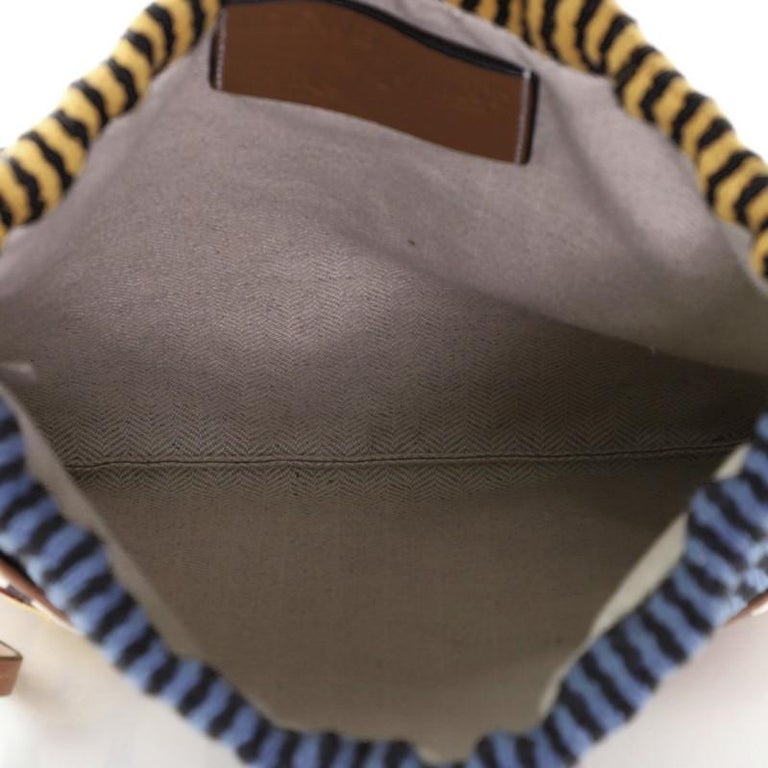 Loewe Paula's Ibiza Drawstring Pouch Striped Canvas at 1stDibs | loewe ...