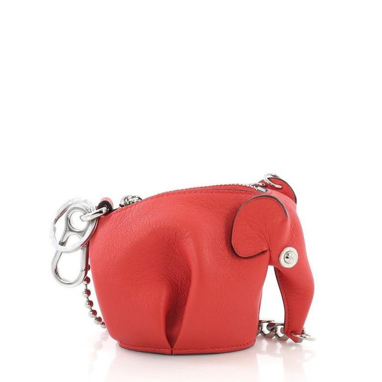 Loewe Punk Elephant Keychain Leather at 1stDibs | leather elephant keychain