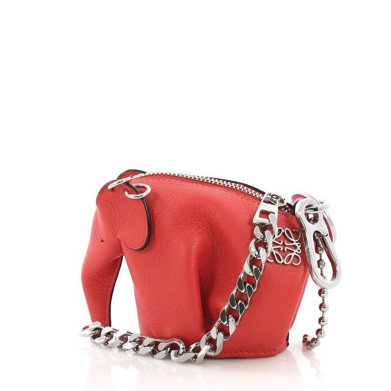 Loewe Punk Elephant Keychain Leather at 1stDibs | leather elephant keychain