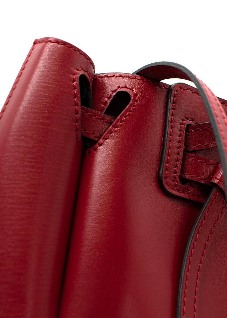 Loewe Red Leather Mini Tote Bag For Sale at 1stDibs