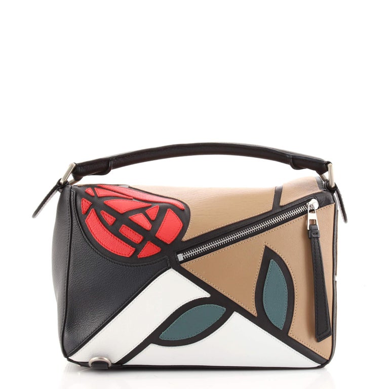 Loewe Roses Puzzle Bag Leather Medium at 1stDibs
