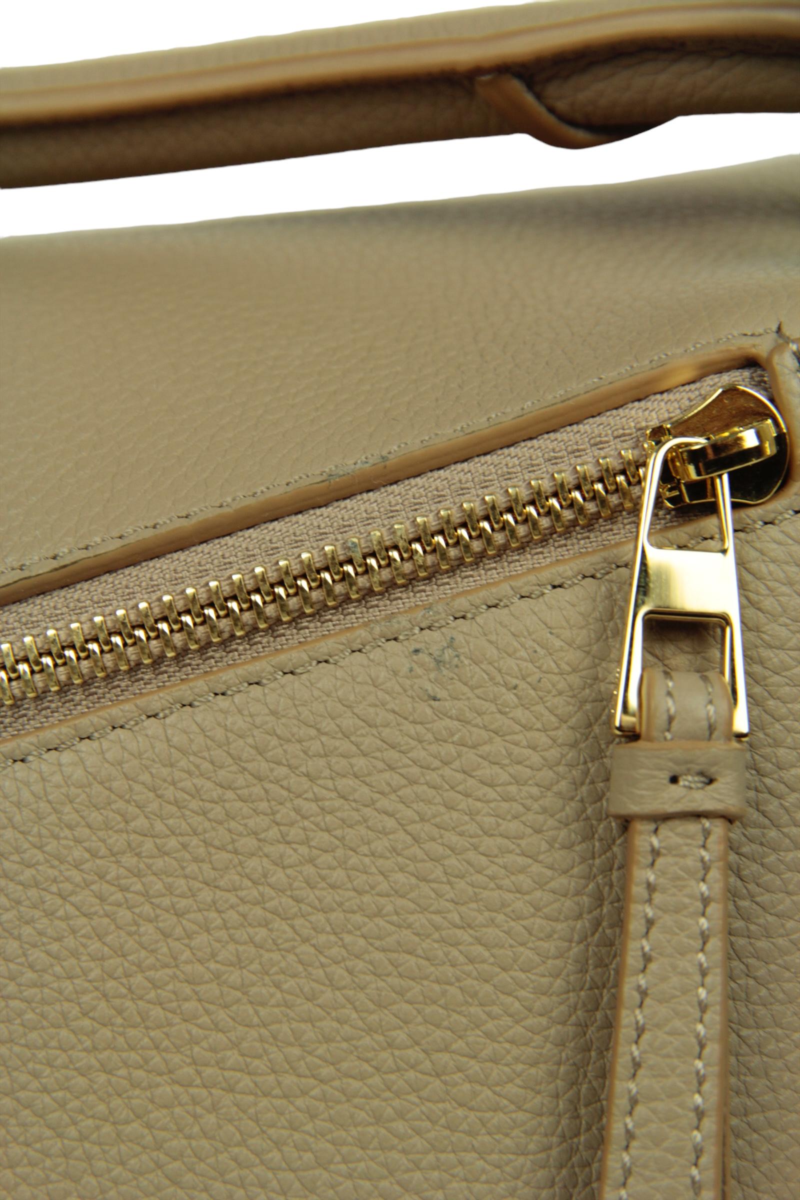 Loewe Sand Beige Soft Grained Calfskin Leather Small Puzzle Bag For ...