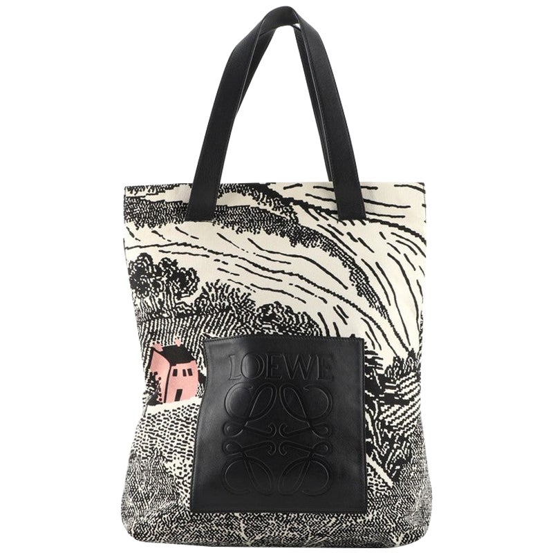 Loewe Gate Midnight Blue Leather Tote Bag / ONESIZE at 1stDibs