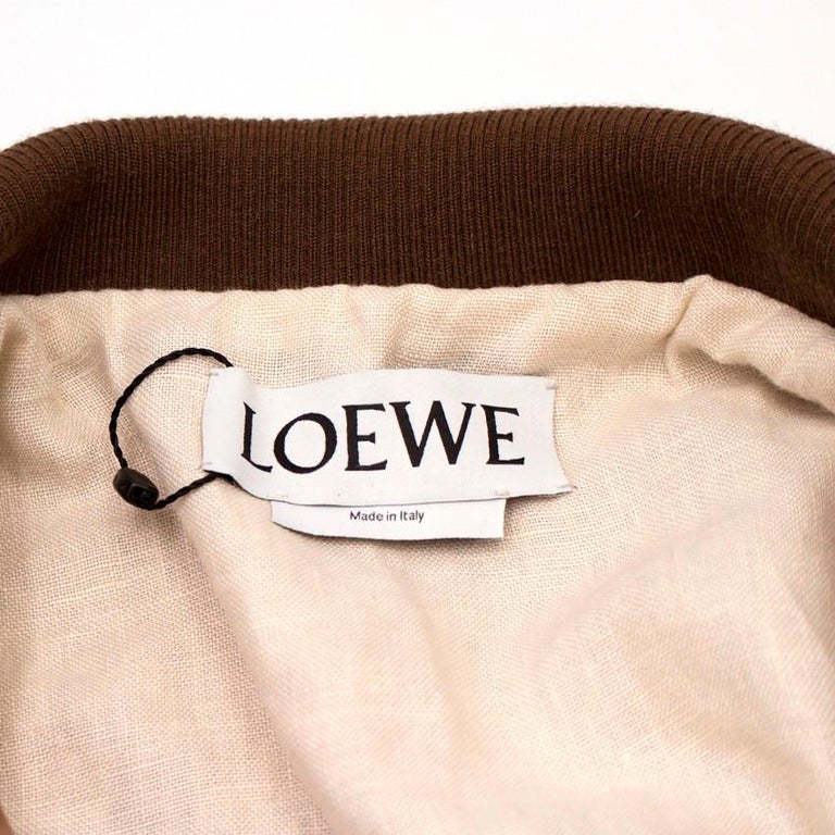 Loewe Suede Bomber Jacket US 8 For Sale at 1stDibs