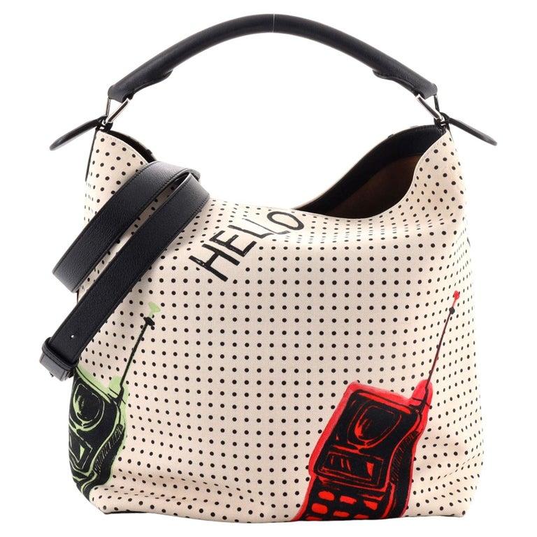 Loewe T Bucket Bag Printed Leather Medium For Sale at 1stDibs